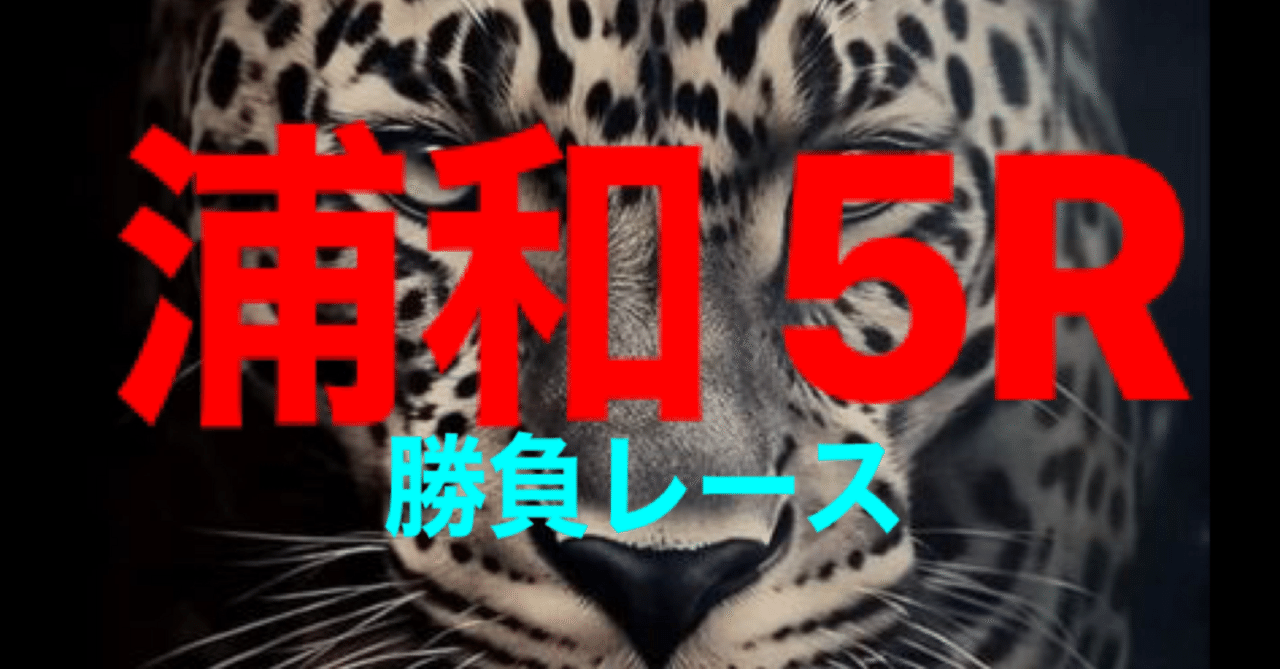11月19日(火)浦和5R勝負レース｜パドック師匠【PD master】公式🌐