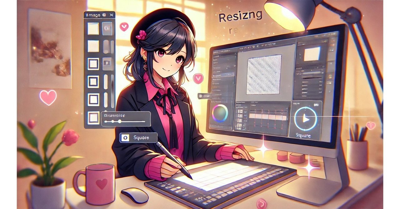 Dall-e3で作成した画像をnoteのトップ画像のサイズに変更する方法｜TechBits