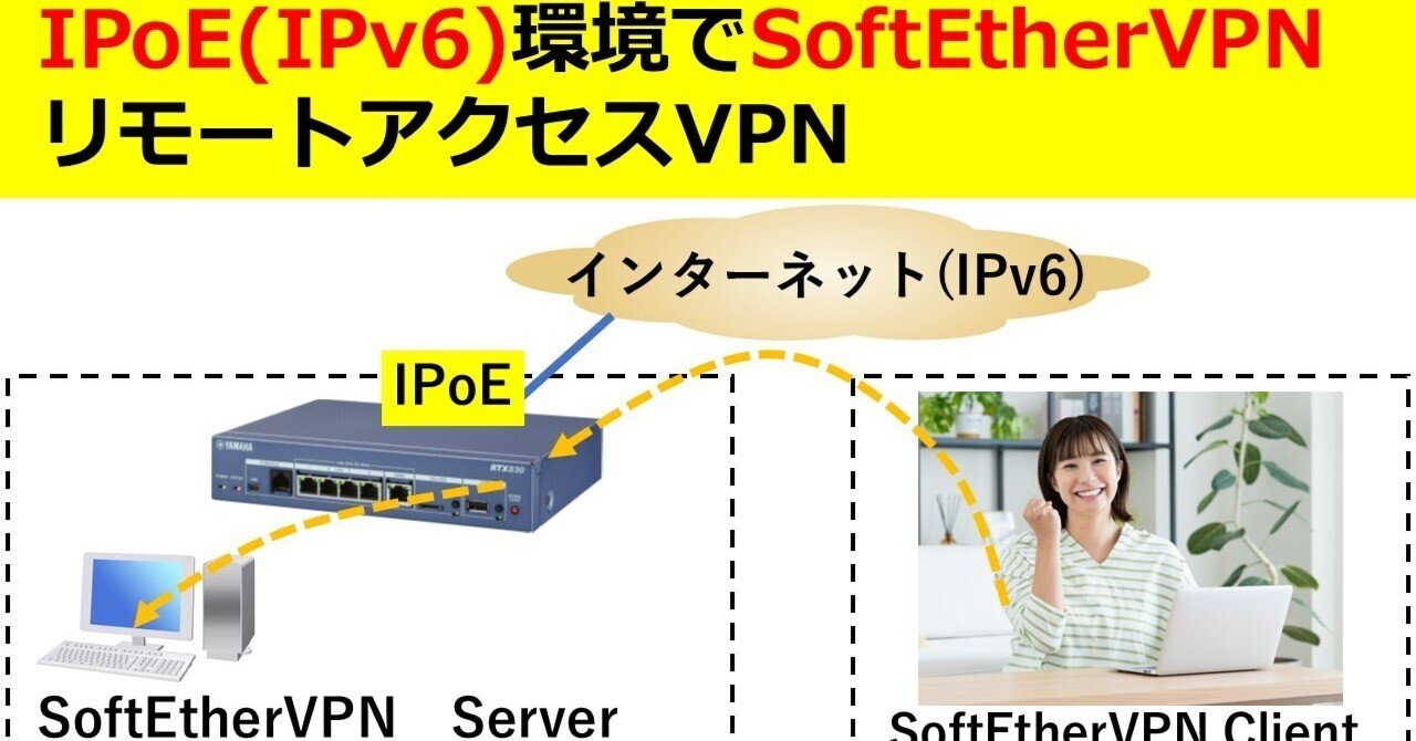 IPoE(IPv6)環境でSoftEtherVPNを利用してリモートアクセスVPN｜IP実践道場