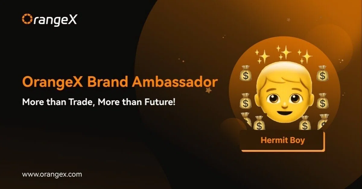 Hermit BoyさんがOrangeX取引所の日本公式ブランドアンバサダーに就任する｜OrangeX Japan