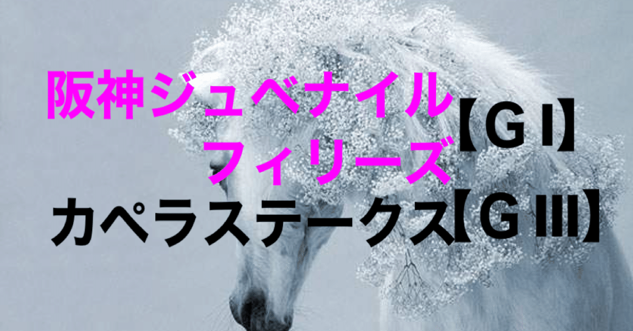 12月8日(日)京都11R阪神ジュベナイルフィリーズ【GI】中山11Rカペラステークス【GIII】｜パドック師匠【PD master】公式🌐