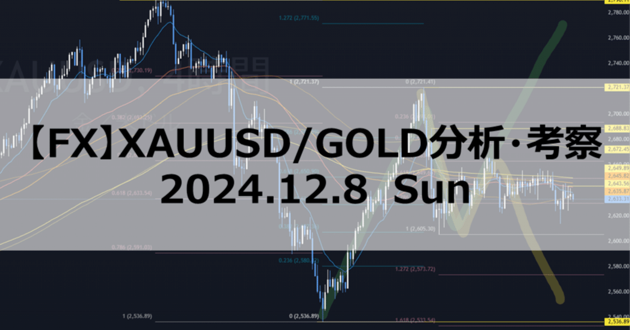 【FX】XAUUSD/GOLD分析 2024.12.8｜kenkyo_fx
