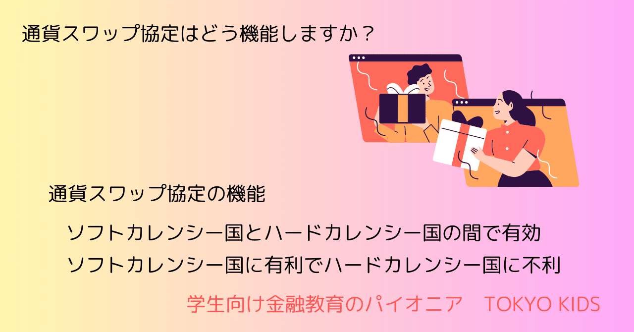EC116/FX15[金融リテラシー/経済学]通貨スワップ協定はどう機能しますか(2024/12/9updated)｜TOKYO KIDS ...
