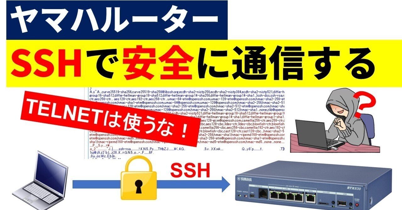 ヤマハルーター SSHで通信を暗号化する｜IP実践道場