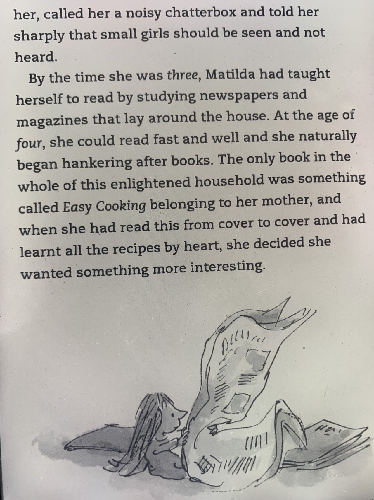 Matilda #books Chapter 1 The Reader of Books Matilda は風変わりな女の子と思われていた ...