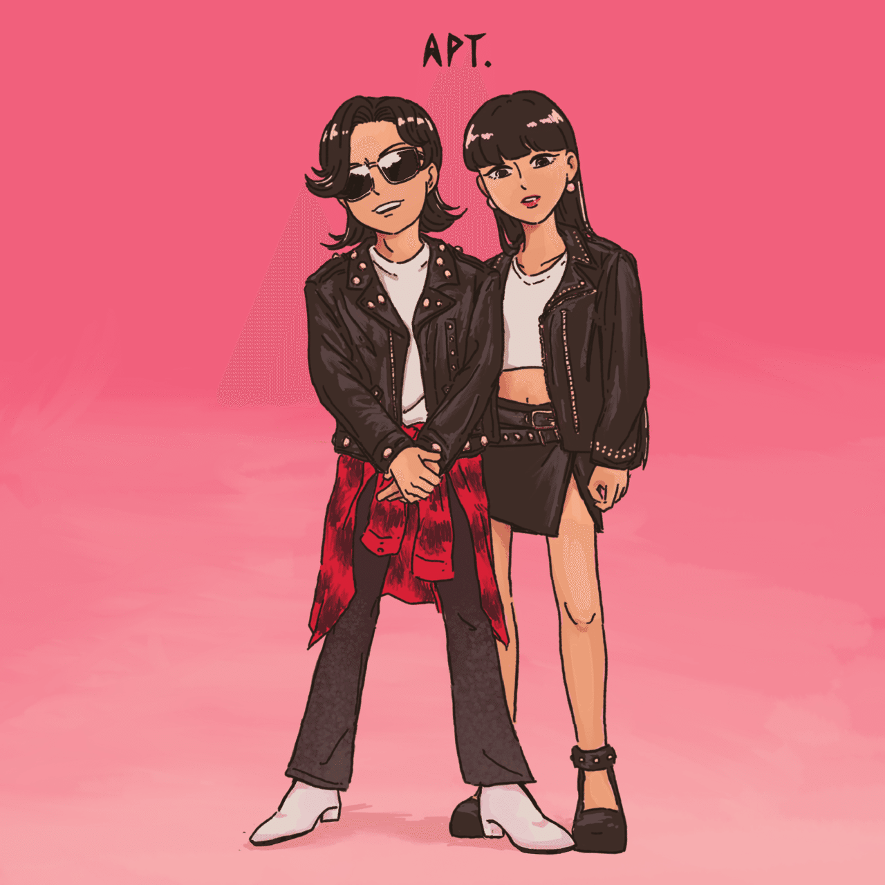 ※パロディ 今話題の「APT.」⚡️ PVが可愛いのでパロディイラスト 描いてみた ｜yossy | 脳内イラストレーター