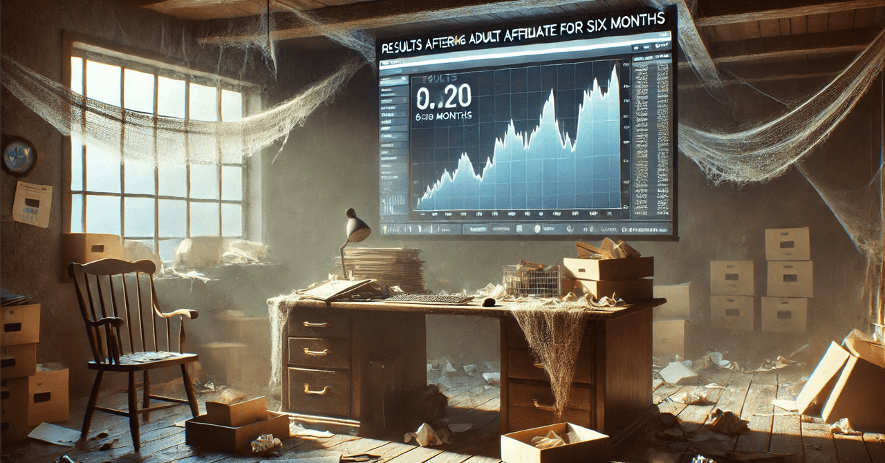 半年間、アダルトアフィリエイトを放置していた結果…｜DON note｜稼ぐ方法の実践