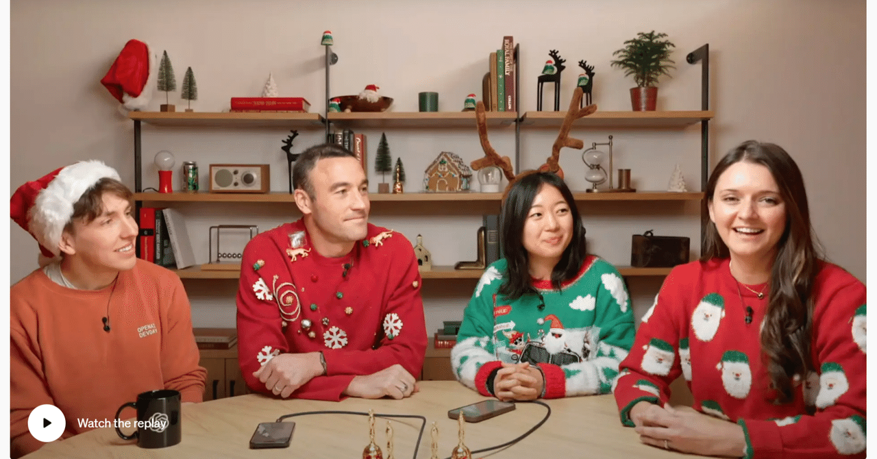 12 Days of OpenAI（前半day1-day6)まとめ｜makokon