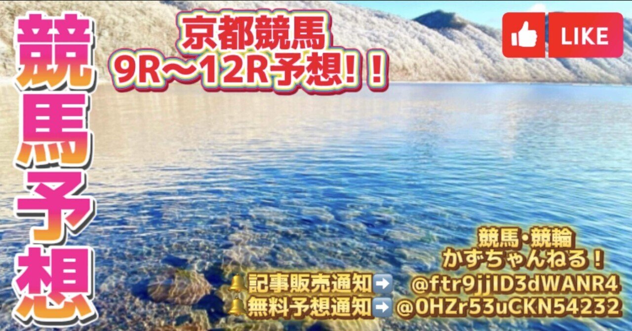 🍟🐴【中央競馬予想】12月14日（土）【京都競馬9R〜12R予想】【3連単】11860円《3連複》11510円｜競馬・競輪かずちゃんねる！