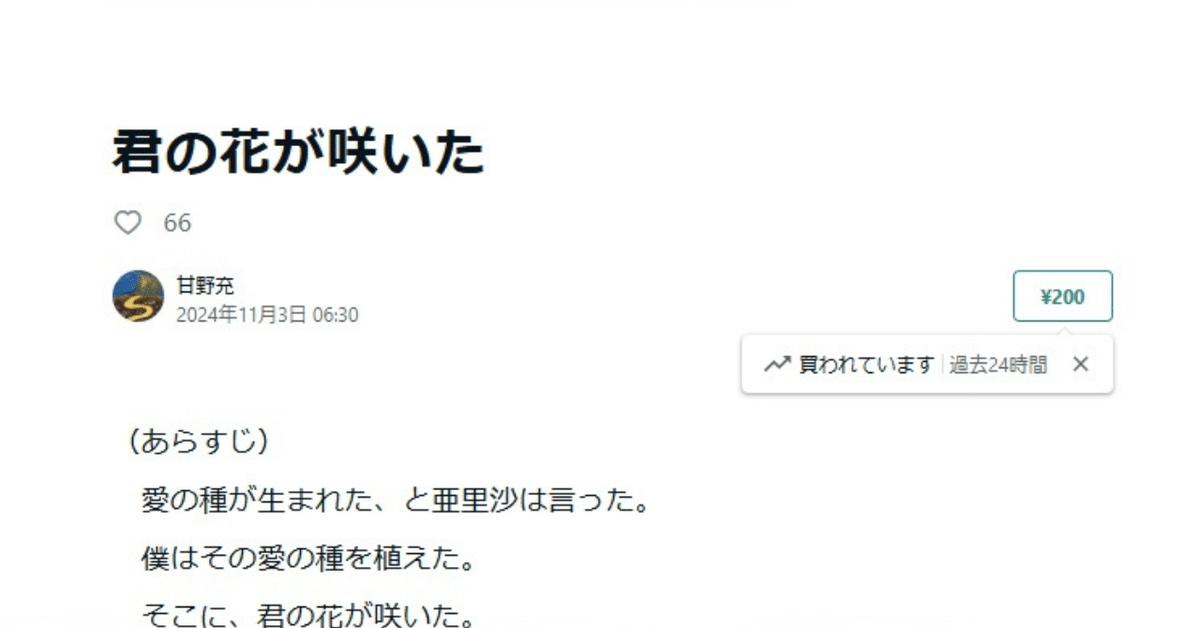 noteで記事が売れるタイミング Amano Fan｜甘野充