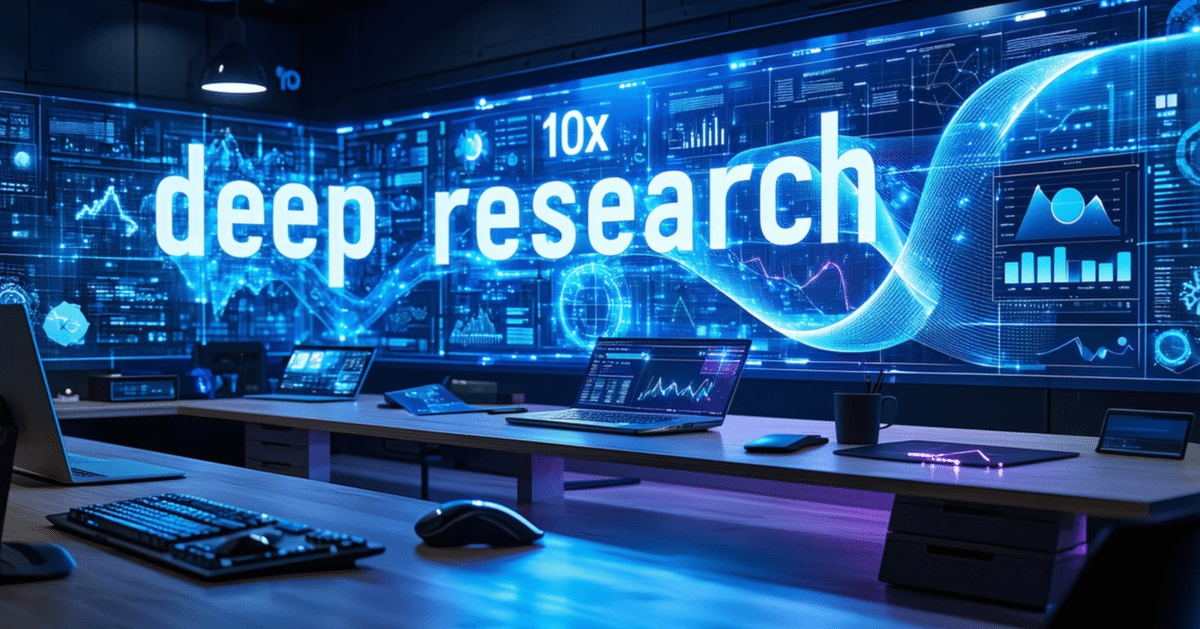 【2024年最強説】Deep Researchが実現する"10倍速"の調査革命｜農情人
