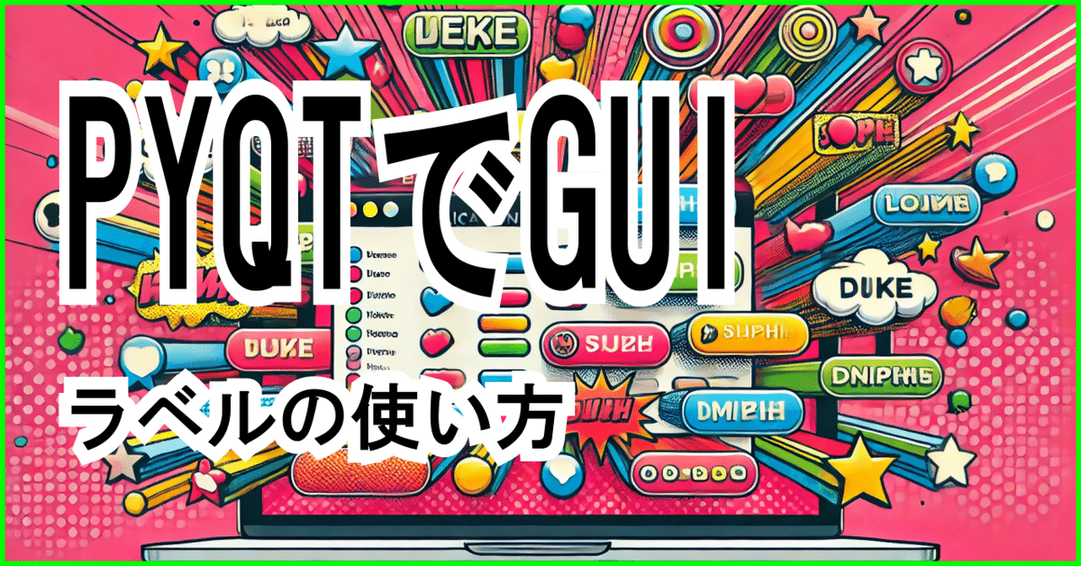 PyQt6で始めるGUIプログラミング：ラベル (QLabel) の基本｜ごろう