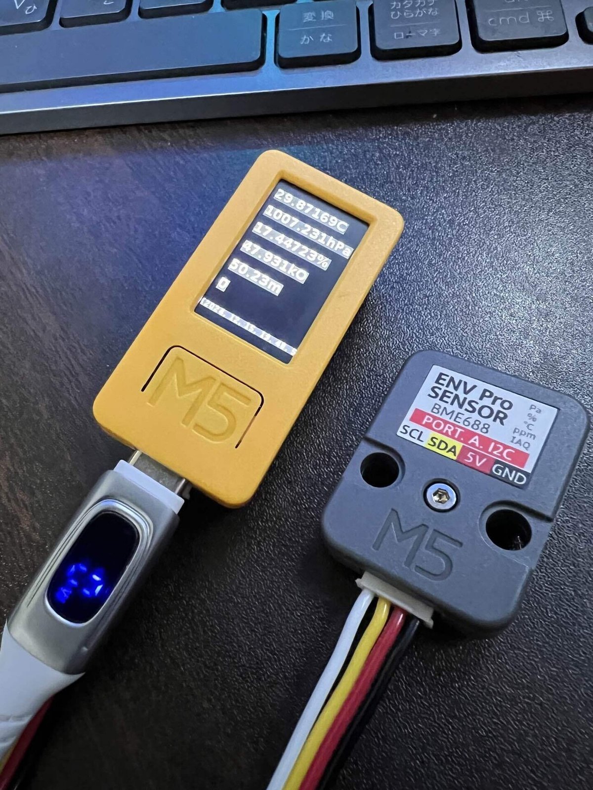 M5Stack ENV Pro Unit(BME688)で温度湿度を測定してみる(*' ')｜moridenki