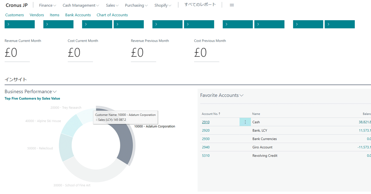Dynamics 365 Business Central ロールセンター（Role Center）｜YOSSY