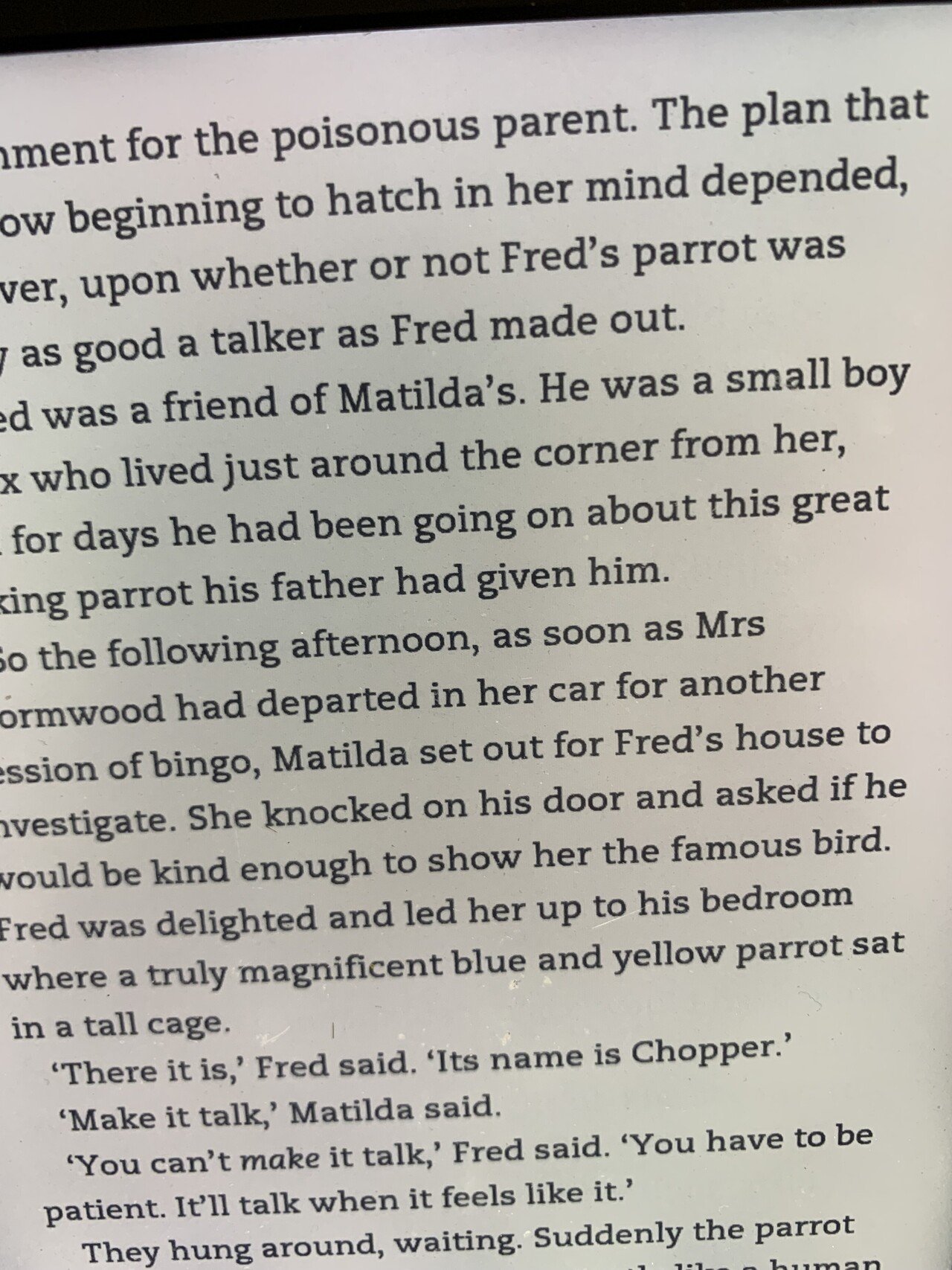 Matilda #books Chapter 4 The Ghost Wormwood 氏はMatilda が本を読み続けるのに我慢がならず ...