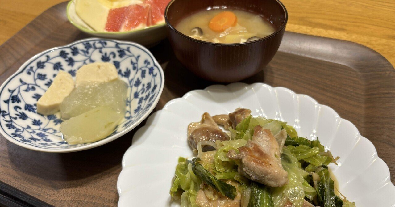 『鶏肉とキャベツ炒め』（塩分0.7g）｜guttyo