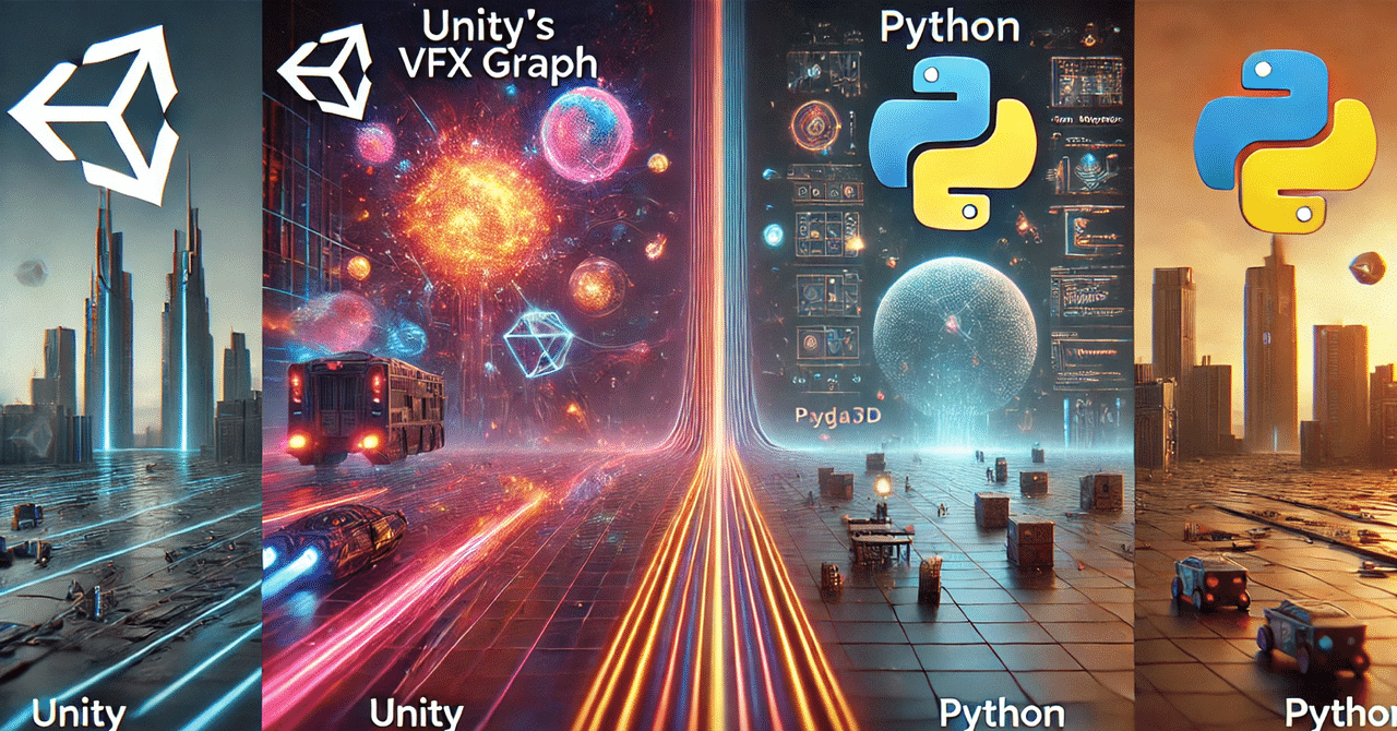 Unity の VFX Graph と Python のライブラリの比較｜風鳥冴達