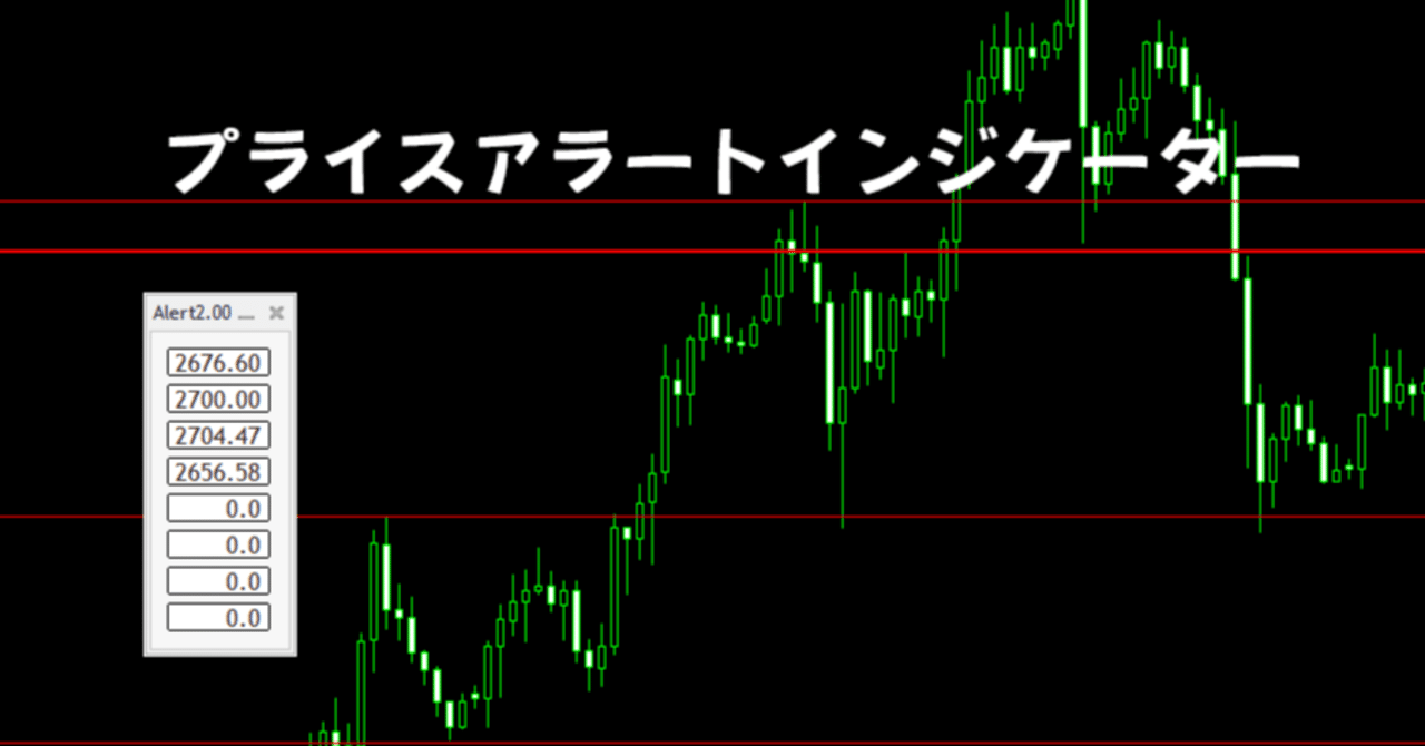 プライスアラートインジケーター(MT5)｜セバスチャン