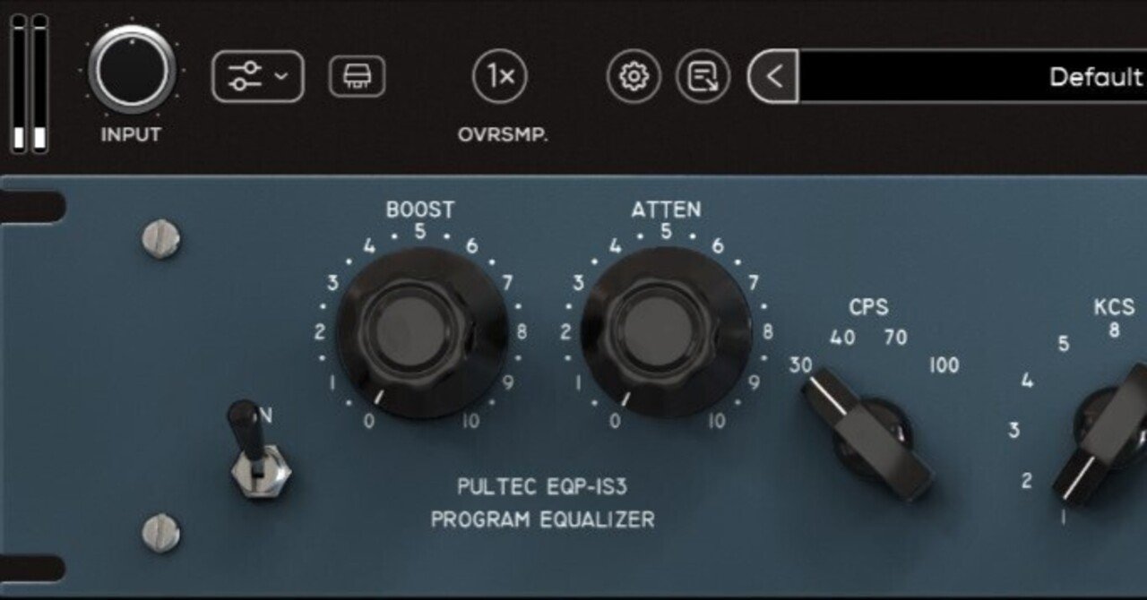 「週刊プラグインレビュー」Mixwave / Pultec EQP-1S3｜moroishimasaoki