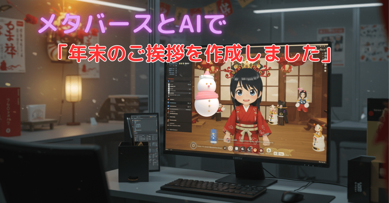 メタバースとAIで年末のご挨拶を作成しました｜ANZ note