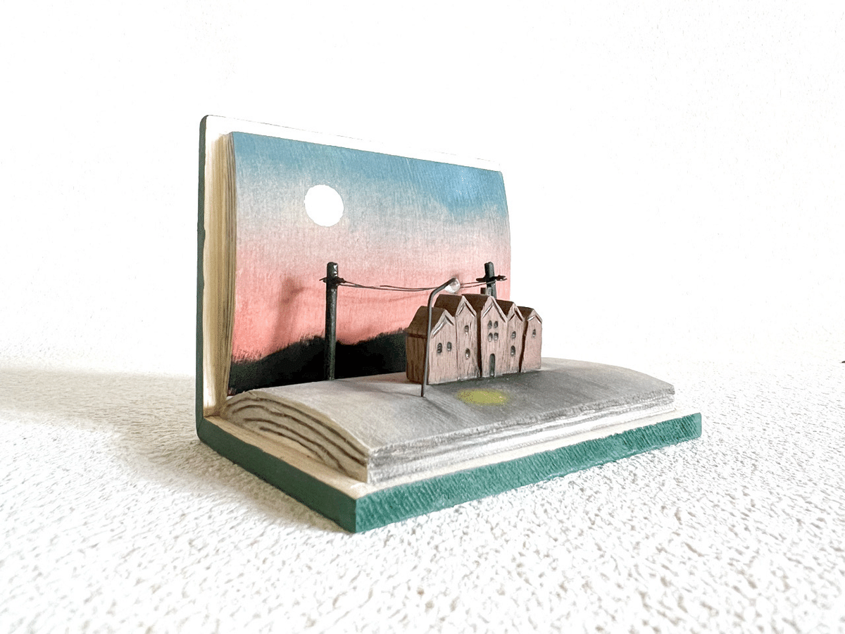 夕方の月｜jucon110