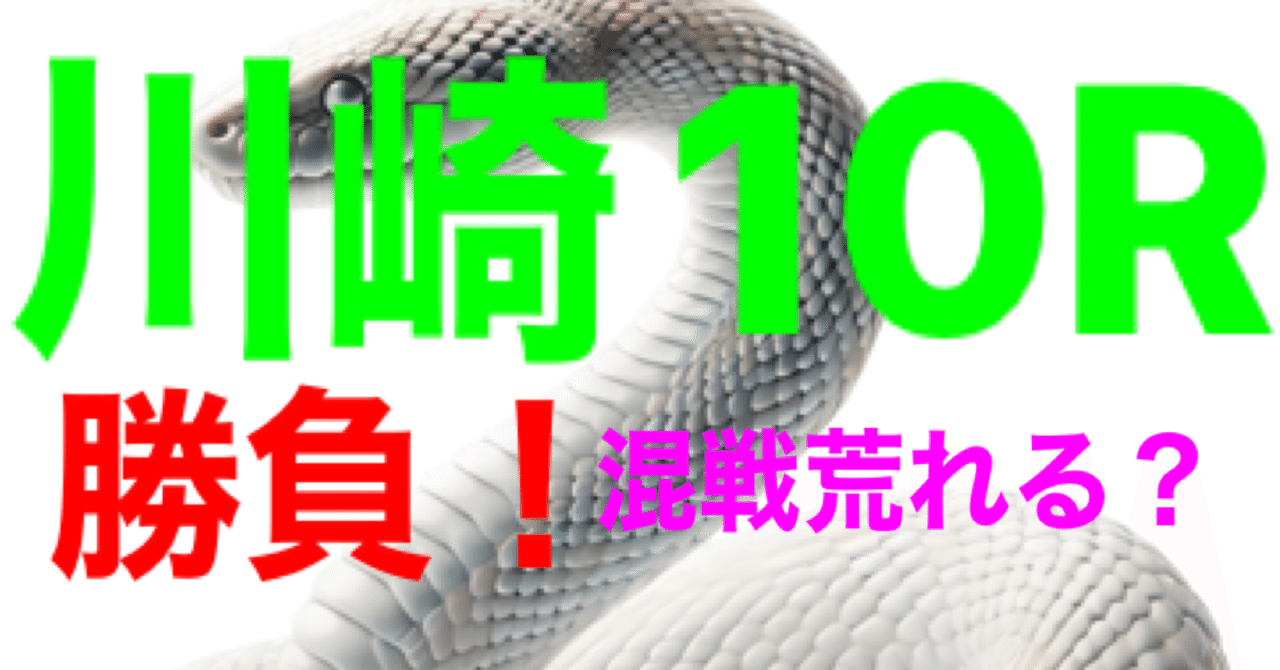 川崎10R荒れそうだぜ！｜パドック師匠【PD master】公式🌐