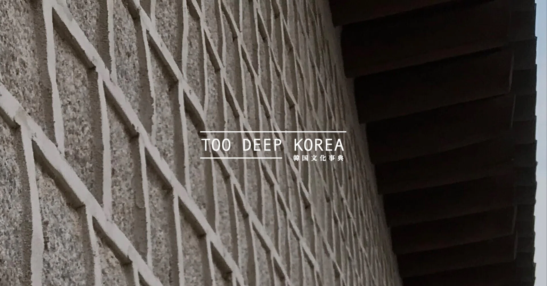 too deep korea：韓国文化事典｜note
