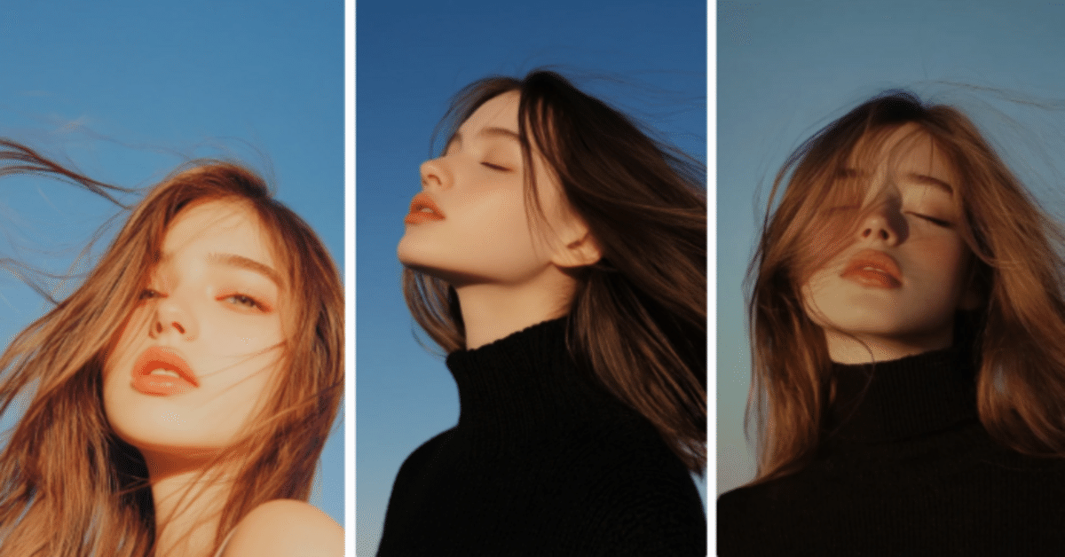 風に舞う髪【生成AI／Midjourney】｜GAUCHO