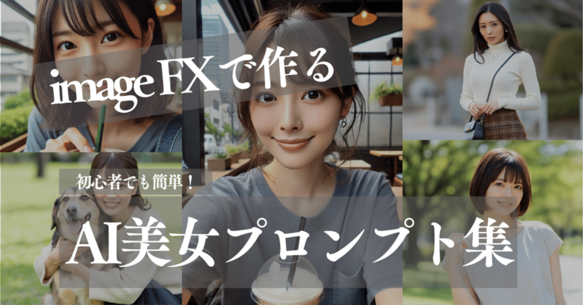 初心者でも簡単！imageFXで作るAI美女プロンプト集（30個）｜yusanpo