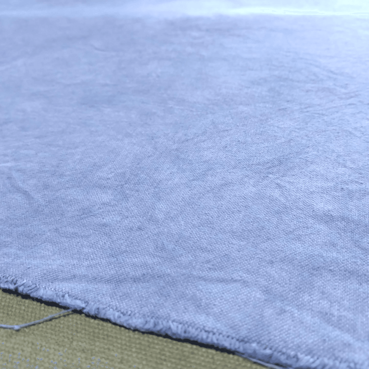 帆布生地でベンガラ泥染めと藍錠染めの合わせ染めをやってみた｜craft707