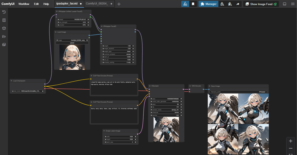 ComfyUI IPAdapter FaceID を使うためにはまずinsightfaceからインストールしよう｜Yuki
