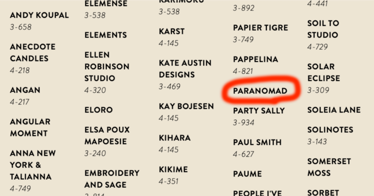 【NY挑戦の記録】 SHOPPE OBJECT公式サイトにPARANOMAD掲載ッッ！！の巻｜PARANOMAD textile