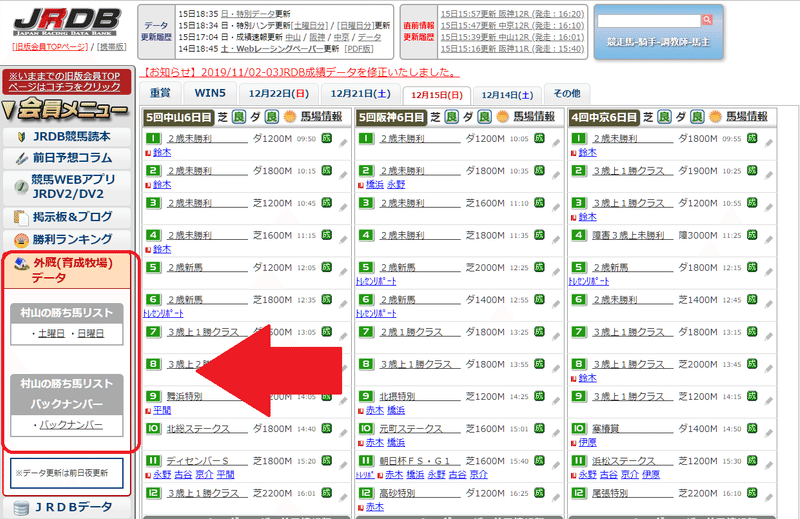 🔸JRDB外厩情報まとめ｜JRDB 競馬アラカルト