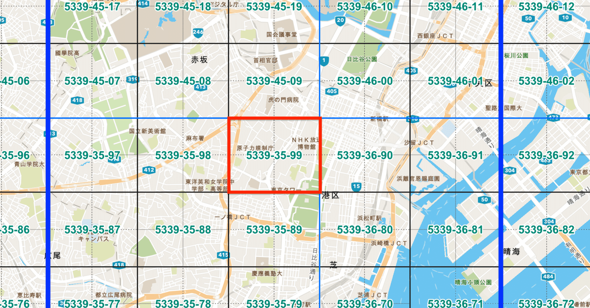 Pythonで3次メッシュコードを中心とした周囲のメッシュコードを生成する｜hirasu1231
