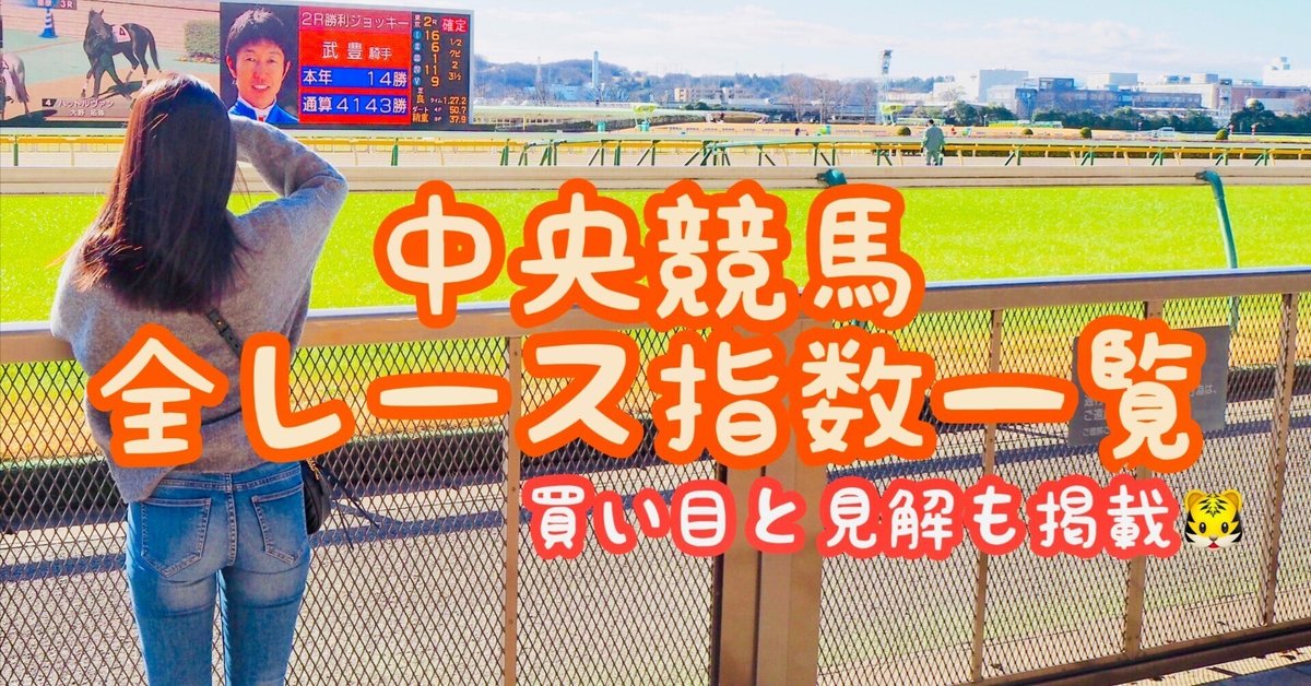 118土【中央競馬全レース】中山中京全レースの指数表と厳選レース買い目and見解📝🎯中央競馬｜みるこ競馬予想