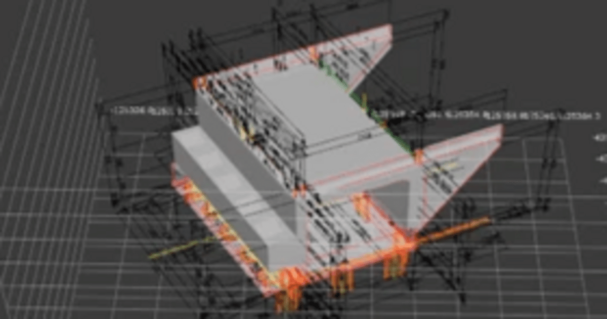 TREND CORE 3Dモデルデータ作成（ボックスカルバート一体型橋台）｜沖山達哉＠CRAFTCOM株式会社 代表取締役