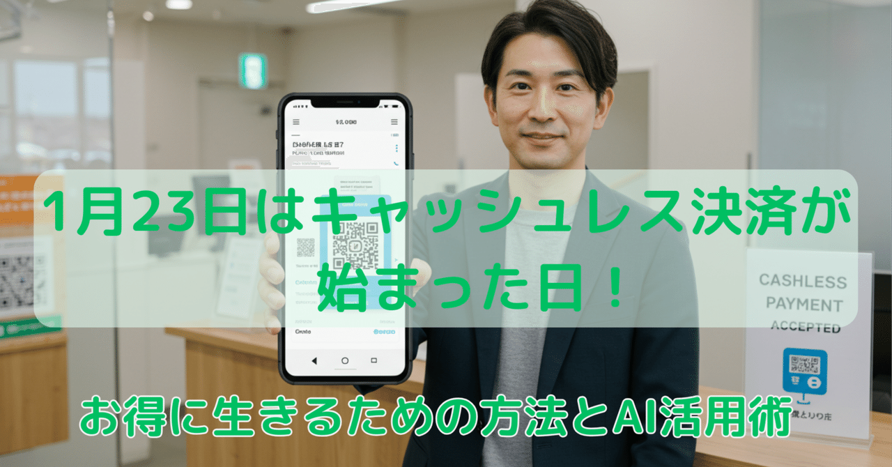 【豆知識】1月23日はキャッシュレス決済が始まった日！お得に生きるための方法とAI活用術｜ANZ note