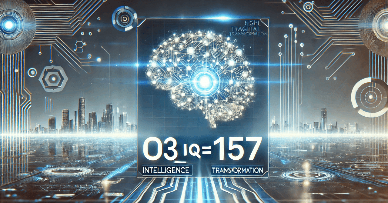 人類のIQを超えた「O3」とは？人口の約99%よりも高いIQを持ったAIが爆誕｜マスクAI～1人で10名分の働きを実現～