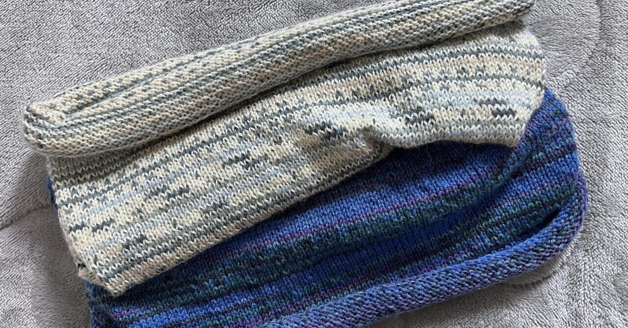 腹巻帽子編みました！｜晴（Natsuko M)