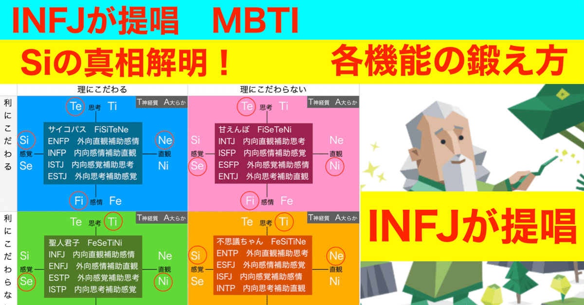 INFJが提唱「各機能の鍛え方」MBTI｜nco