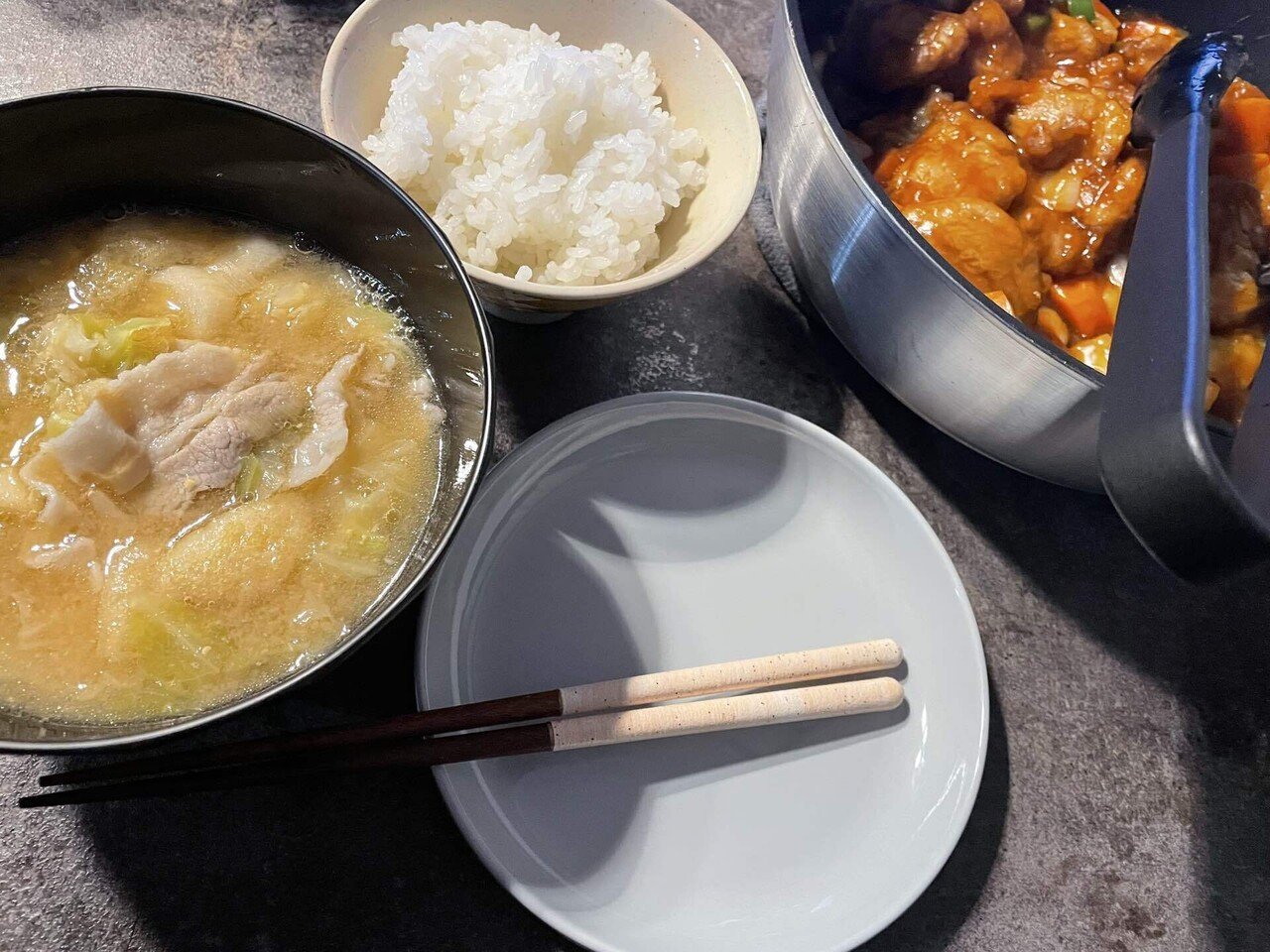 2025/1/27 豚汁 酢豚 ごちそうさまでした！｜gohan_okazu