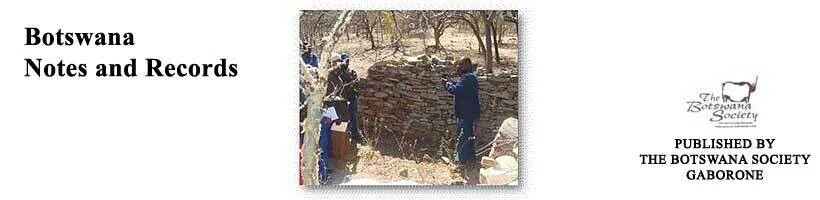「ボツワナ覚書・記録」(Botswana Notes and Records) Botswana Notes and Records has ...