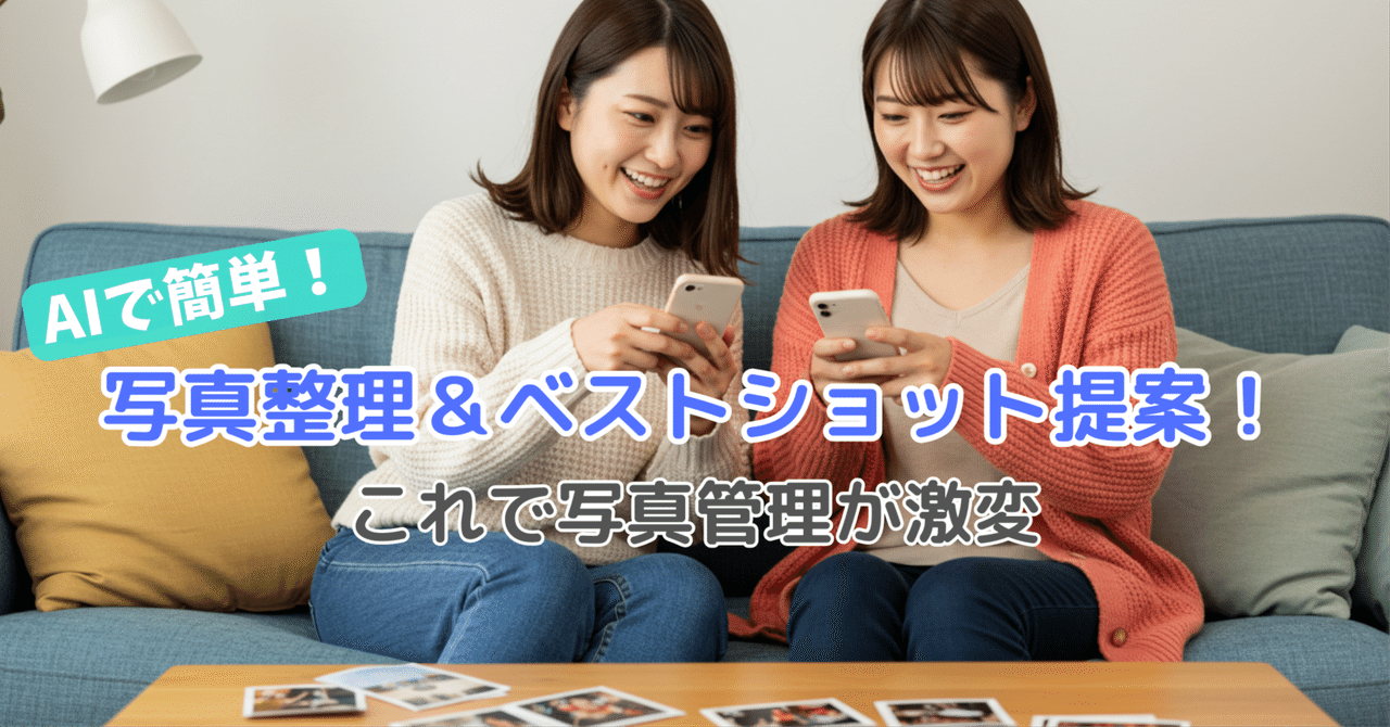 【AI利活用】写真整理＆ベストショット提案！これで写真管理が激変します｜ANZ note