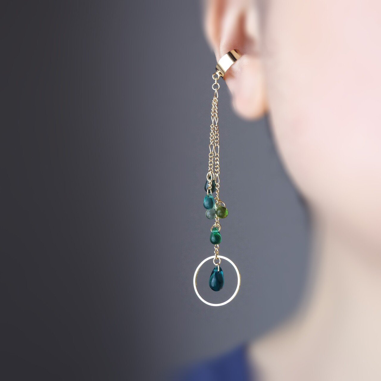 【復活販売/ 2025.1.30.】 かたっぽイヤーカフ「いろみつる」 | nuta design https://nutadesign ...