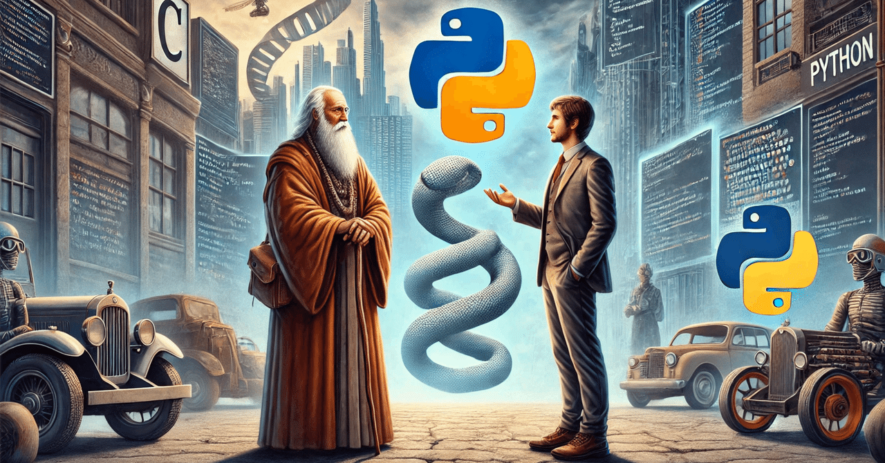 Python vs. C言語 (by ChatGPT o1）｜Daishin Ueyama