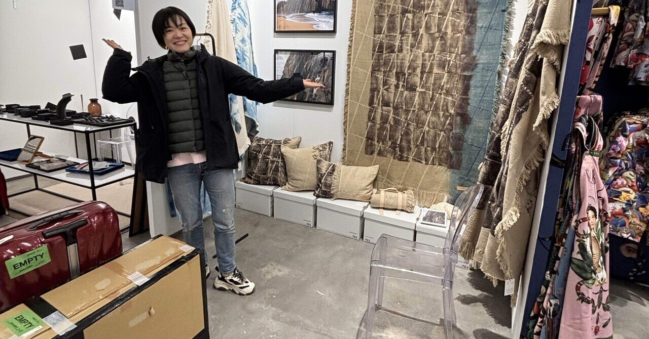 【NY挑戦の記録】SHOPPE OBJECT設営vlog！の巻｜PARANOMAD textile