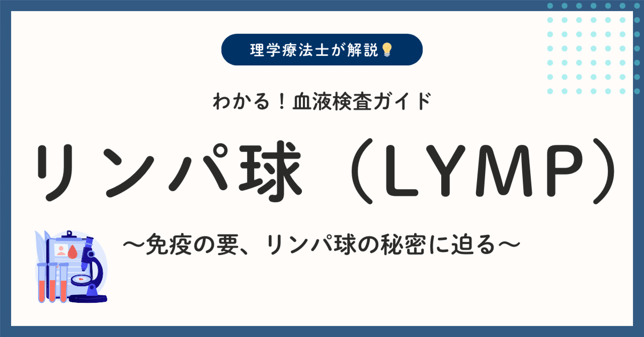 わかる！血液検査ガイド：リンパ球（LYMP）の数値徹底解説｜はじめてのカルテ