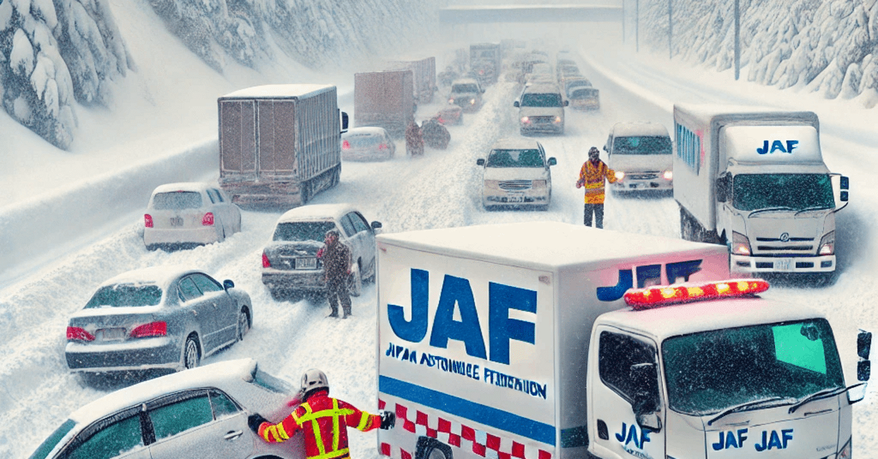 大雪でJAF問い合わせ急増：岐阜では日頃の約半数（70件）を上回り、140件に迫る｜genial_lynx5493