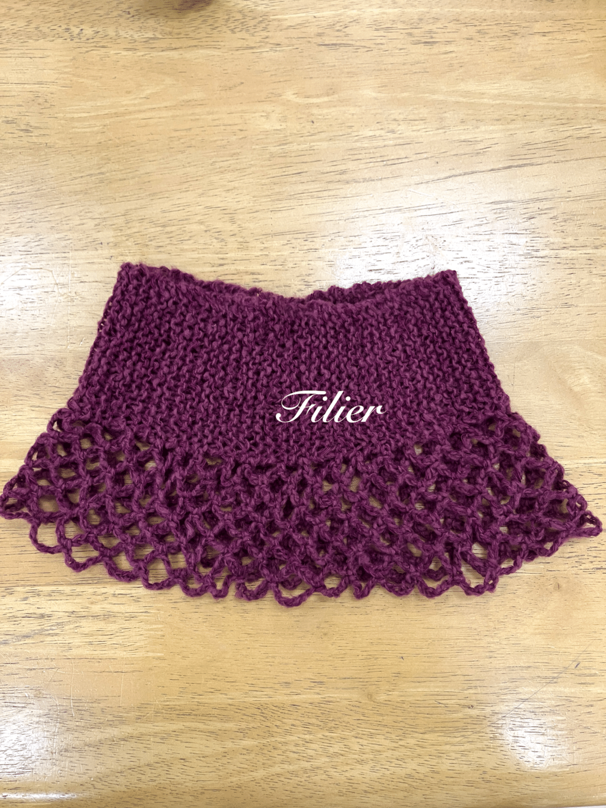 【生徒作品】ハマナカ モスモスのネックウォーマー完成！｜Filier林忍