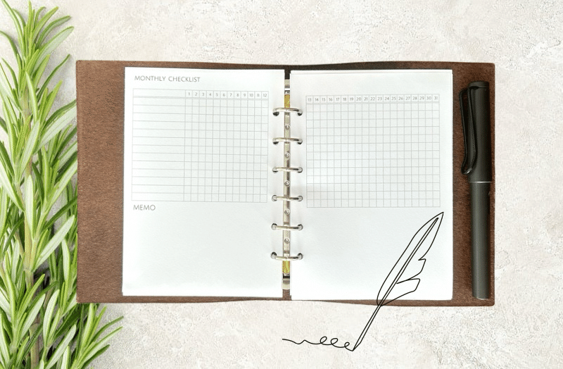 【フリーダウンロード】手帳リフィル A6サイズのハビットトラッカー｜saki_note